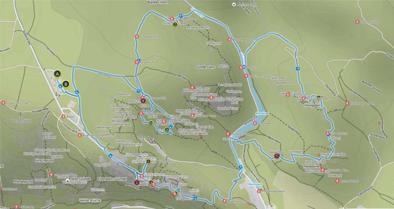 BASTEIGEBIET in der Sächsischen Schweiz - matcam.de